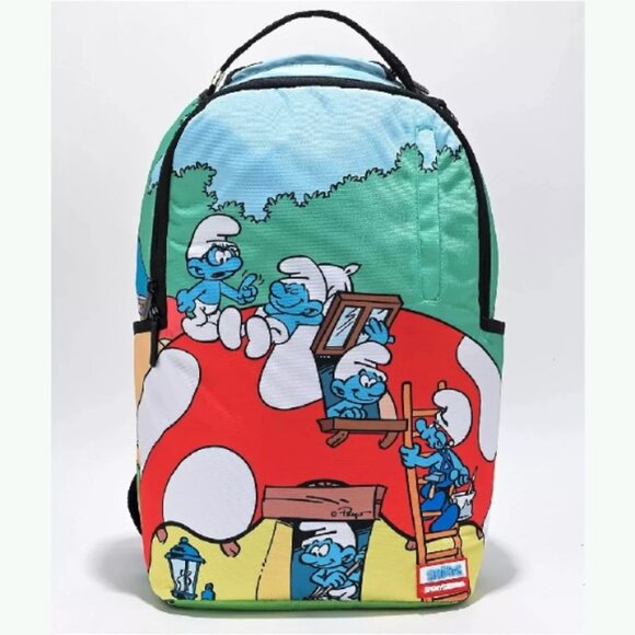 Sprayground | Bags | Sprayground X The Smurfs Mushroom Backpack Limited ...